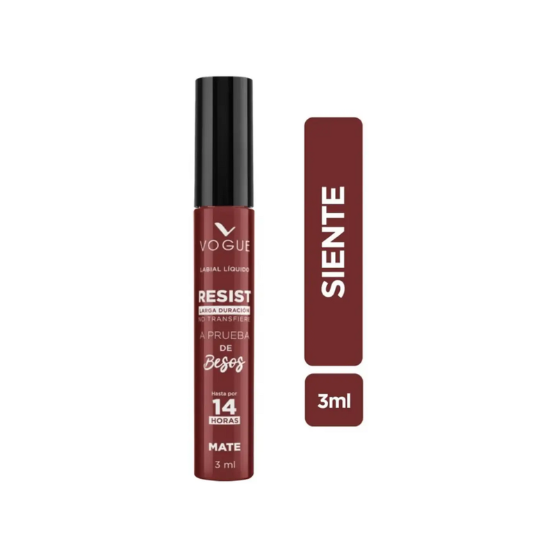 Labial Liquido Vogue Resist Siente 3ml . – Cosmetic Wholesale