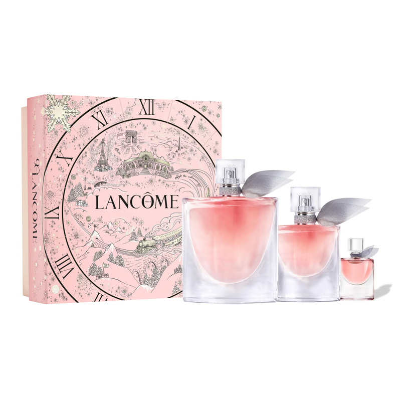 Set Perfume La Vida Es Bella EDP 100 ml + 30 ml + Mini 4 ml Lancôme ...
